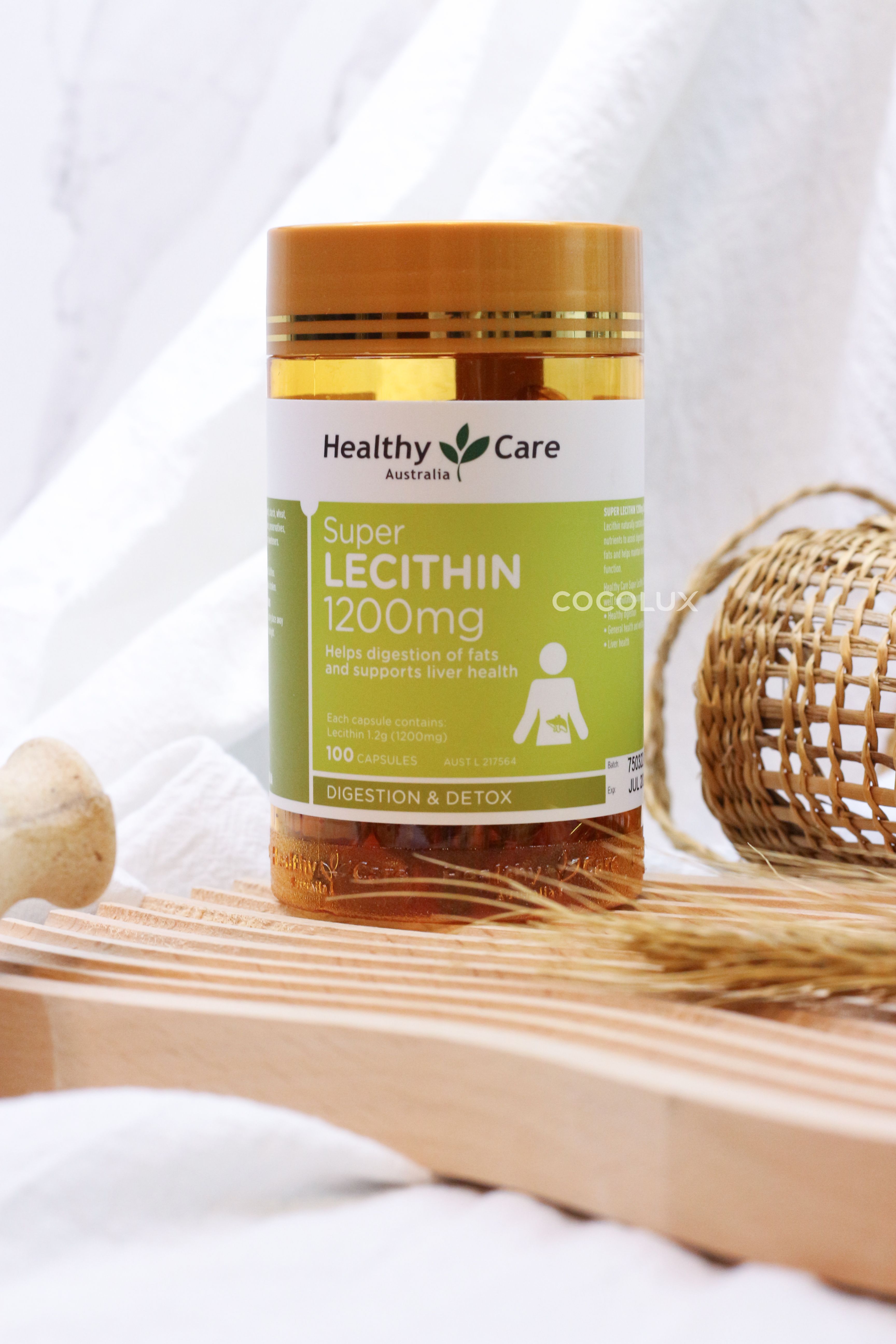 Mầm đậu nành Healthy care Lecithin 100 viên – Baby Mart Hà Nam